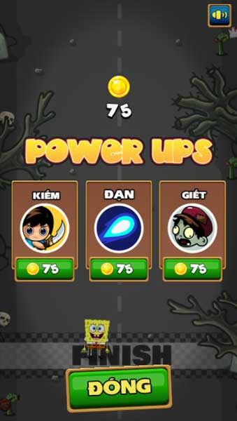 Game Spongebob chạy trốn Zombie - Game Vui