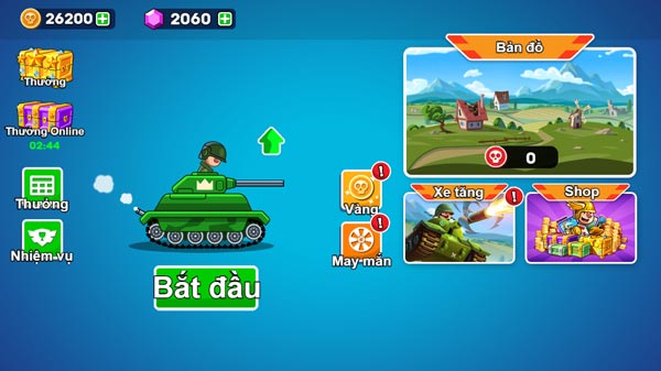 Game Xe tăng bắn nhau 2 - Game Vui