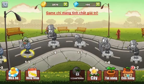 Game Hợp nhất Plants vs Zombies - Game Vui