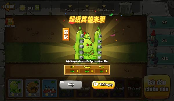 Game Hợp nhất Plants vs Zombies - Game Vui