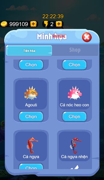 Game Con cá tham lam - Game Vui