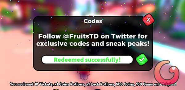 Tổng hợp code Fruit Tower Defense mới nhất tháng 10/2024 - GameVui.vn